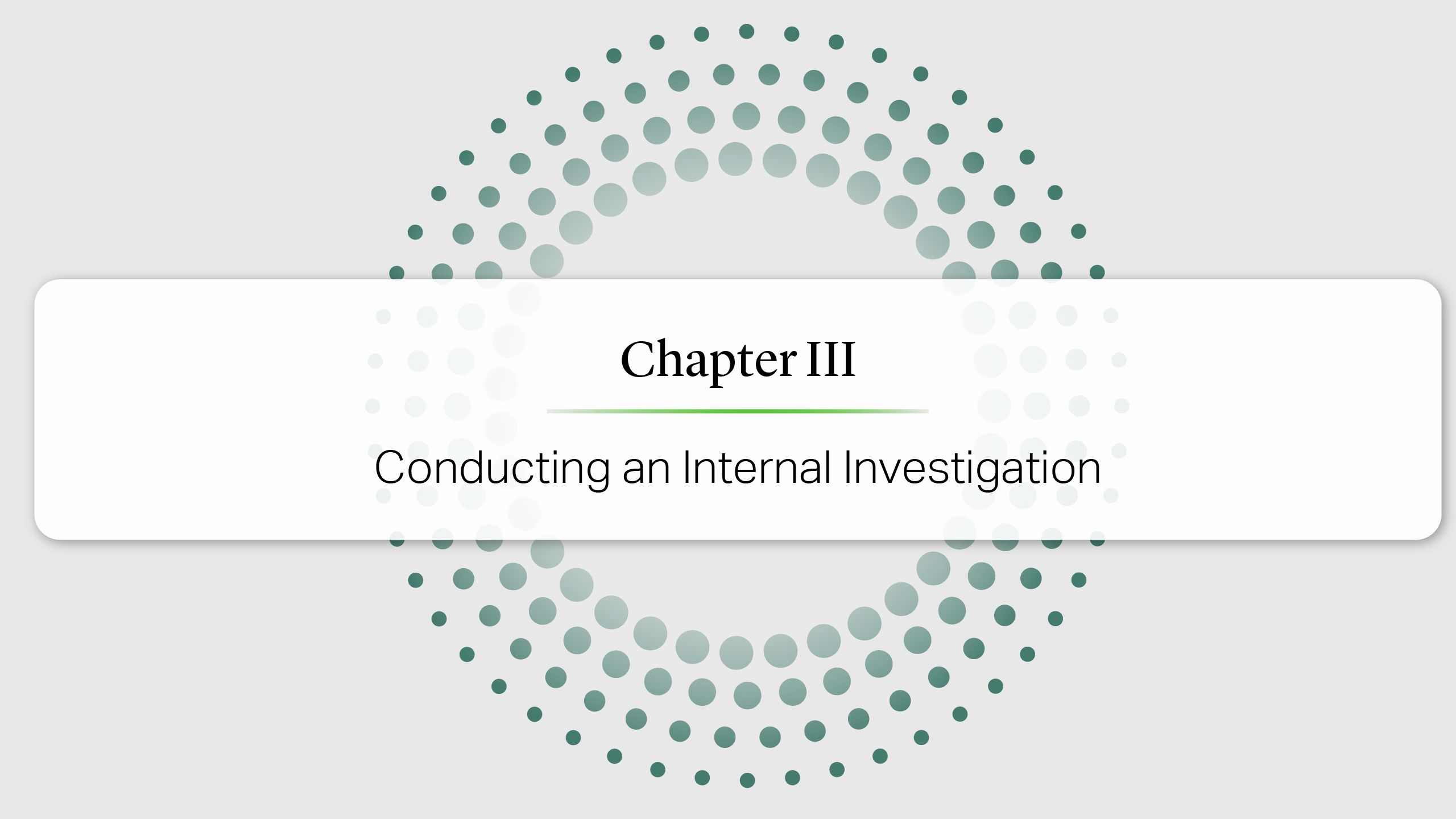 GCMH 2025, Chapter III: Conducting an Internal Investigation | Cleary ...