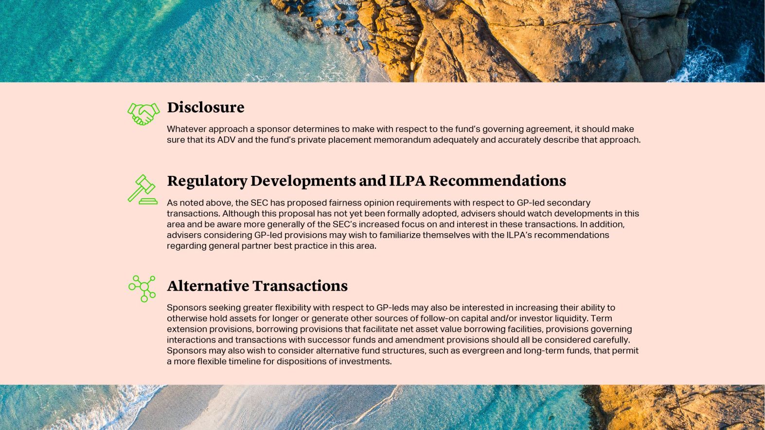 Cleary Gottlieb | Adding Flexibility for GP-Led Secondary Transactions